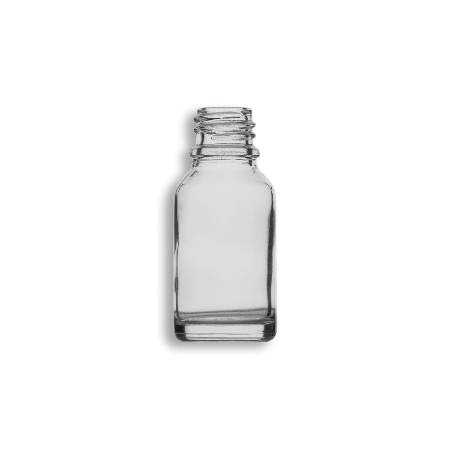 15ml Clear Euro Round Glass Bottle