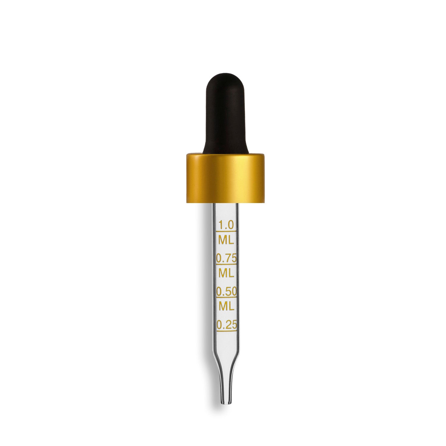 20-400 Matte Gold Standard Dropper Assembly w/ Premium Black Bulb- Gra