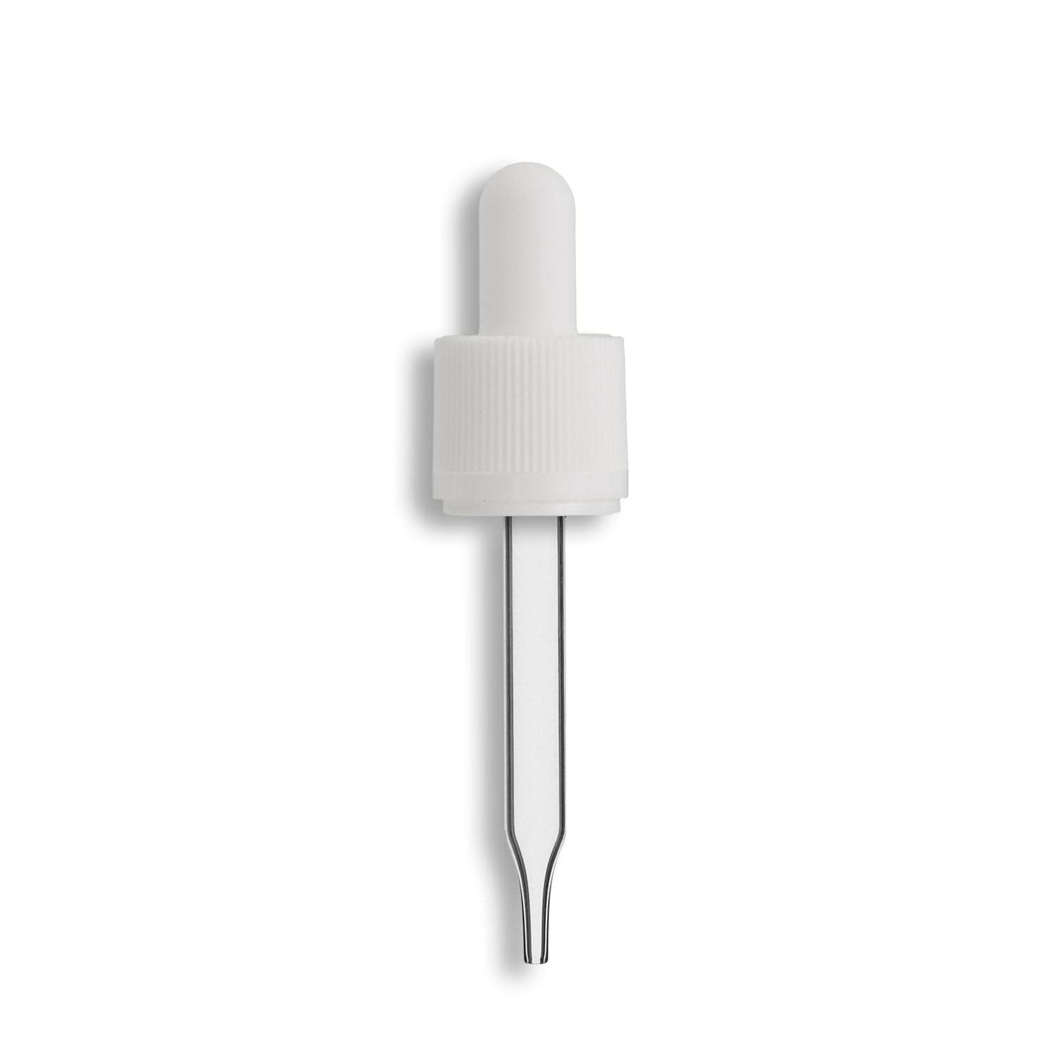 18-415 White Tamper Evident/Child Resistant Dropper Assembly w/ Nitril